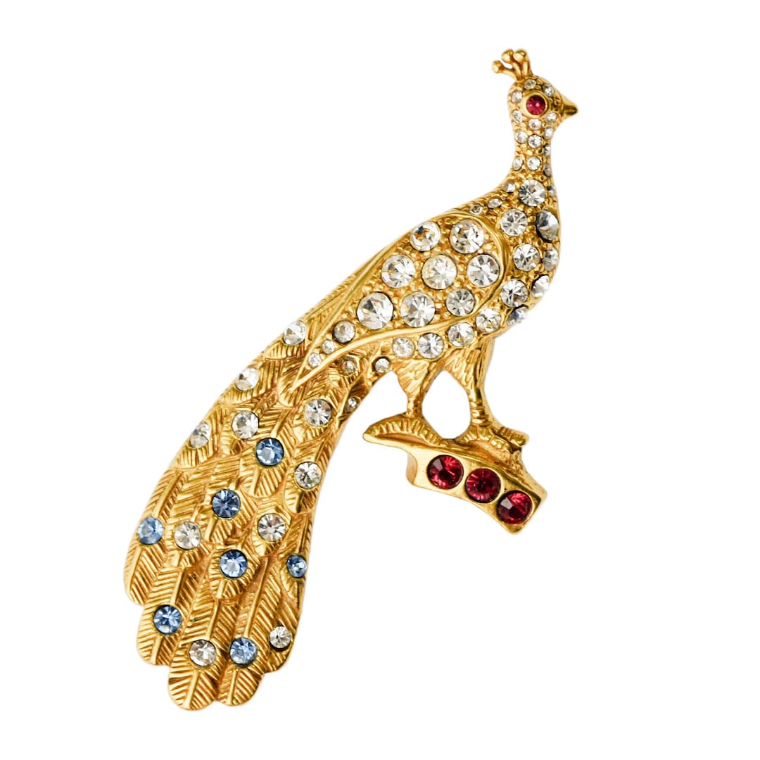 Metropolitan Museum of Art Fabergé Style Peacock Brooch MET MMA Jewelry ...