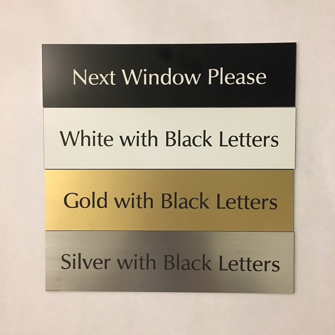 2x8 next Window Please Laser Engraved Sign Business Home Office Name ...