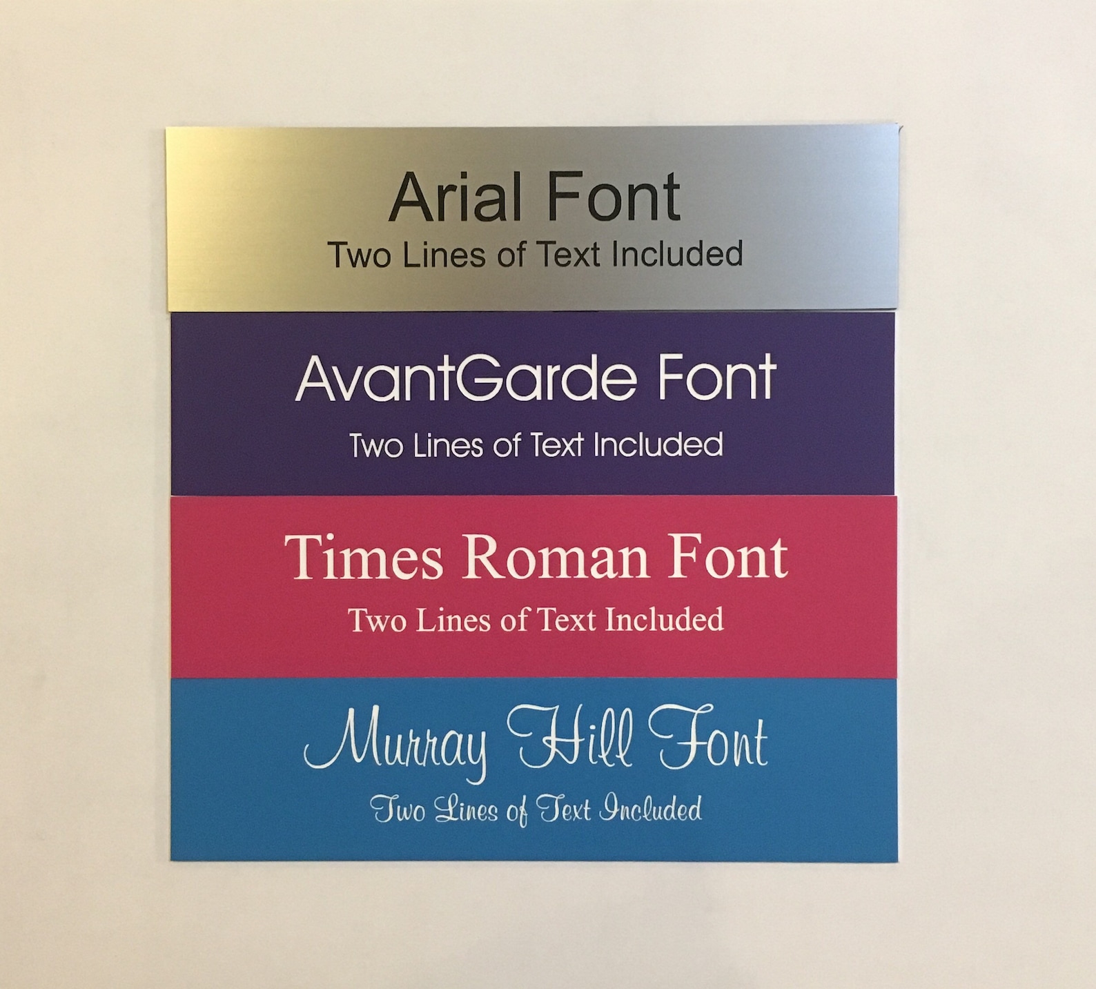 2 X 8 Laser Engraved Name Plate With Silver - Etsy