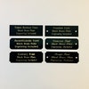 2x8 Wall Mount Name Plate HOLDER ONLY Adhesive Backed for Engraved Name ...