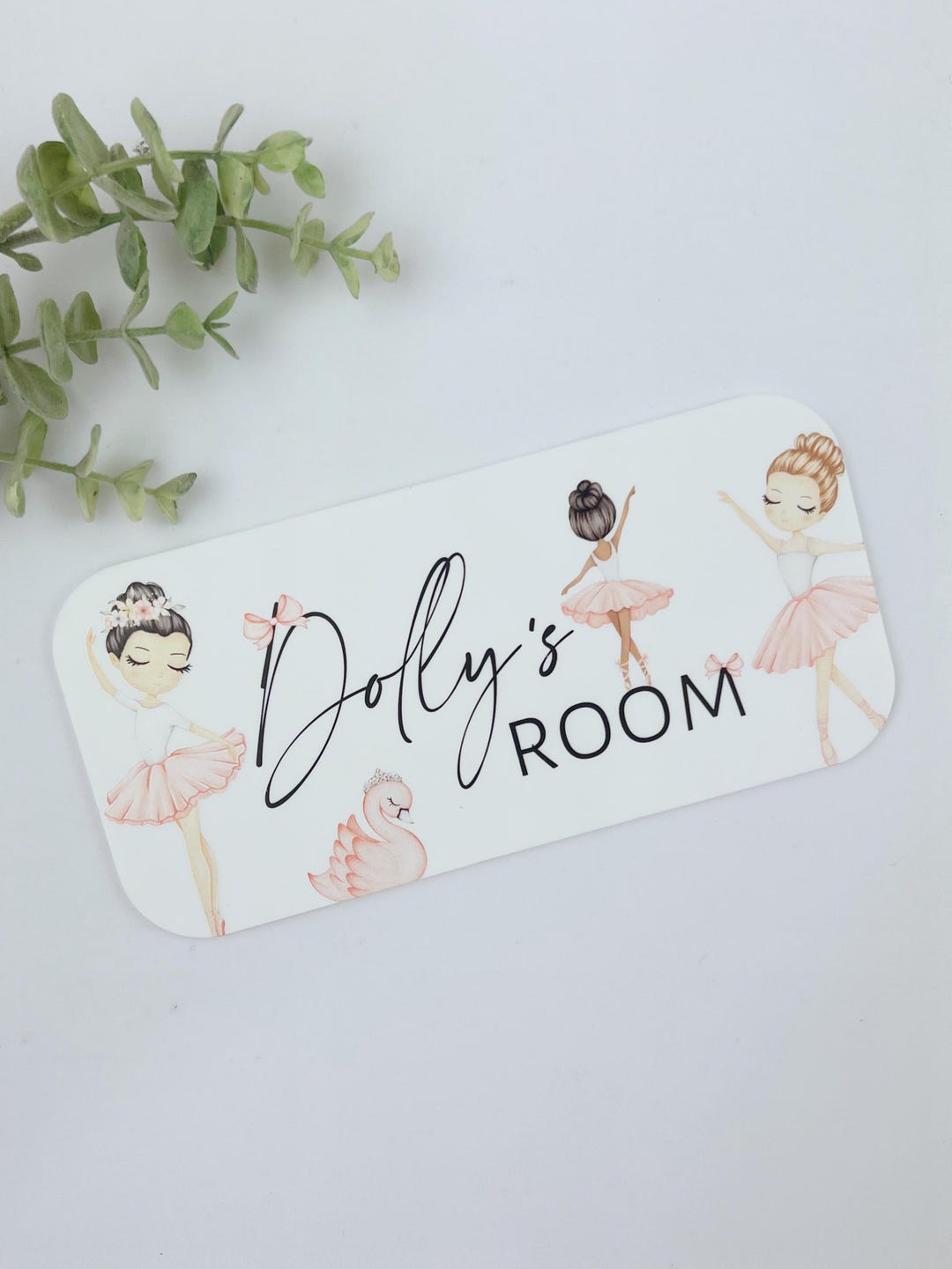 Personalised Ballerina Bedroom Door Sign, Name Room Sign, Dance Theme ...