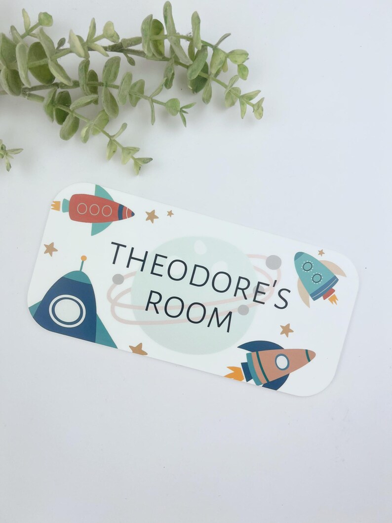 Personalised Rocket Room Sign: Space Theme Nursery Decor - Etsy