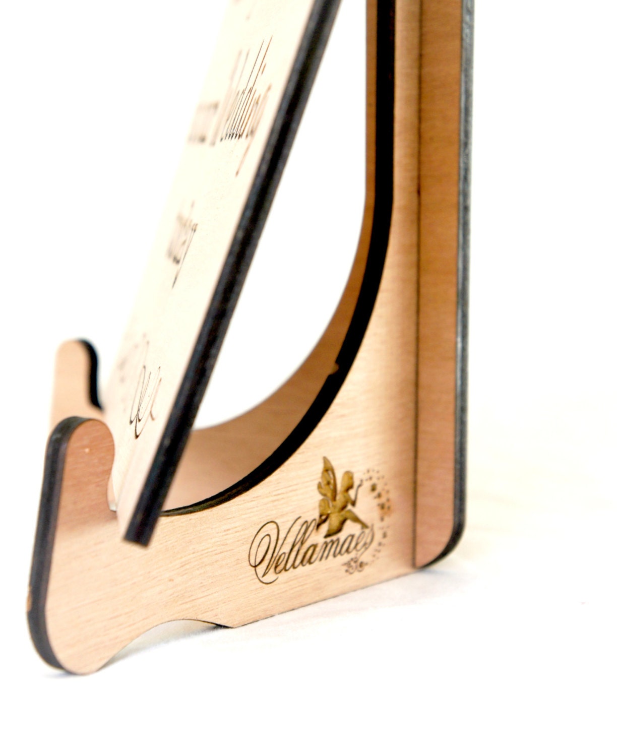 Laser Engraved Wooden Plaque Sign Stand - Etsy