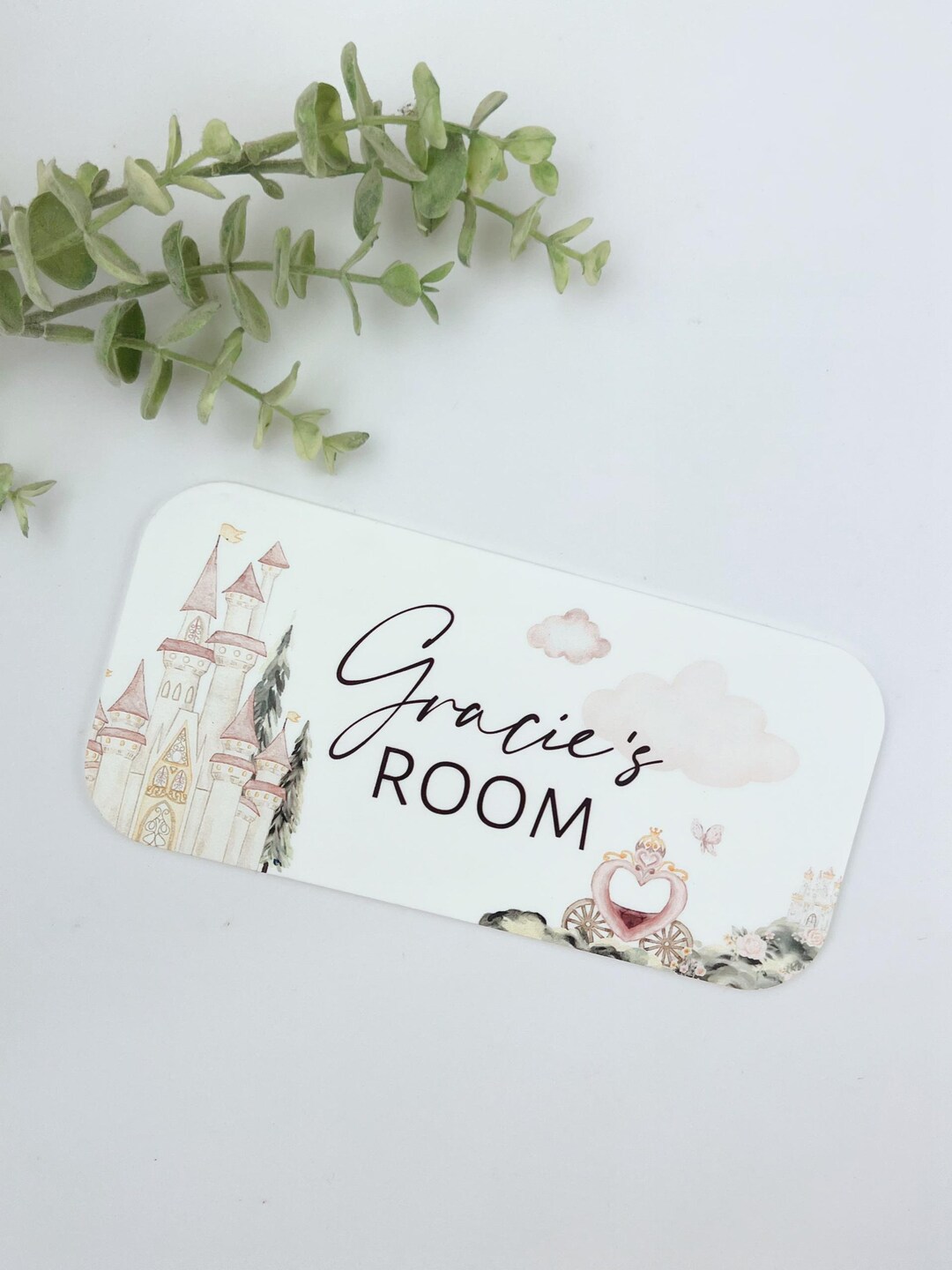 Personalised Princess Bedroom Door Sign, Name Room Sign, Fairytale ...