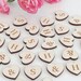 Personalised Wooden Table Confetti, Wedding Table Decoration, Cake ...