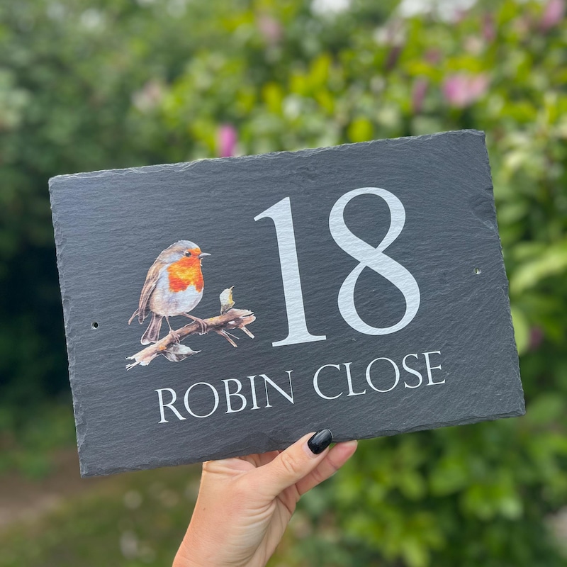 House Plaques Robin - Etsy UK
