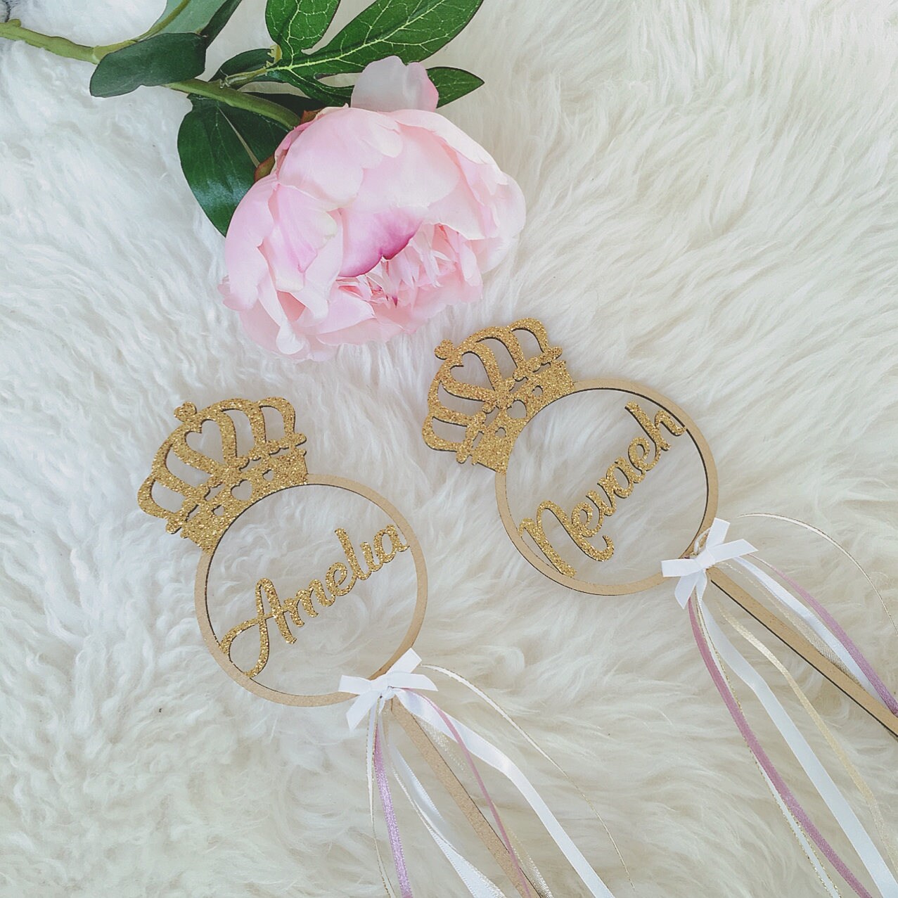 Personalised Flower Girl Wands Wooden Wands Princess Wands - Etsy UK