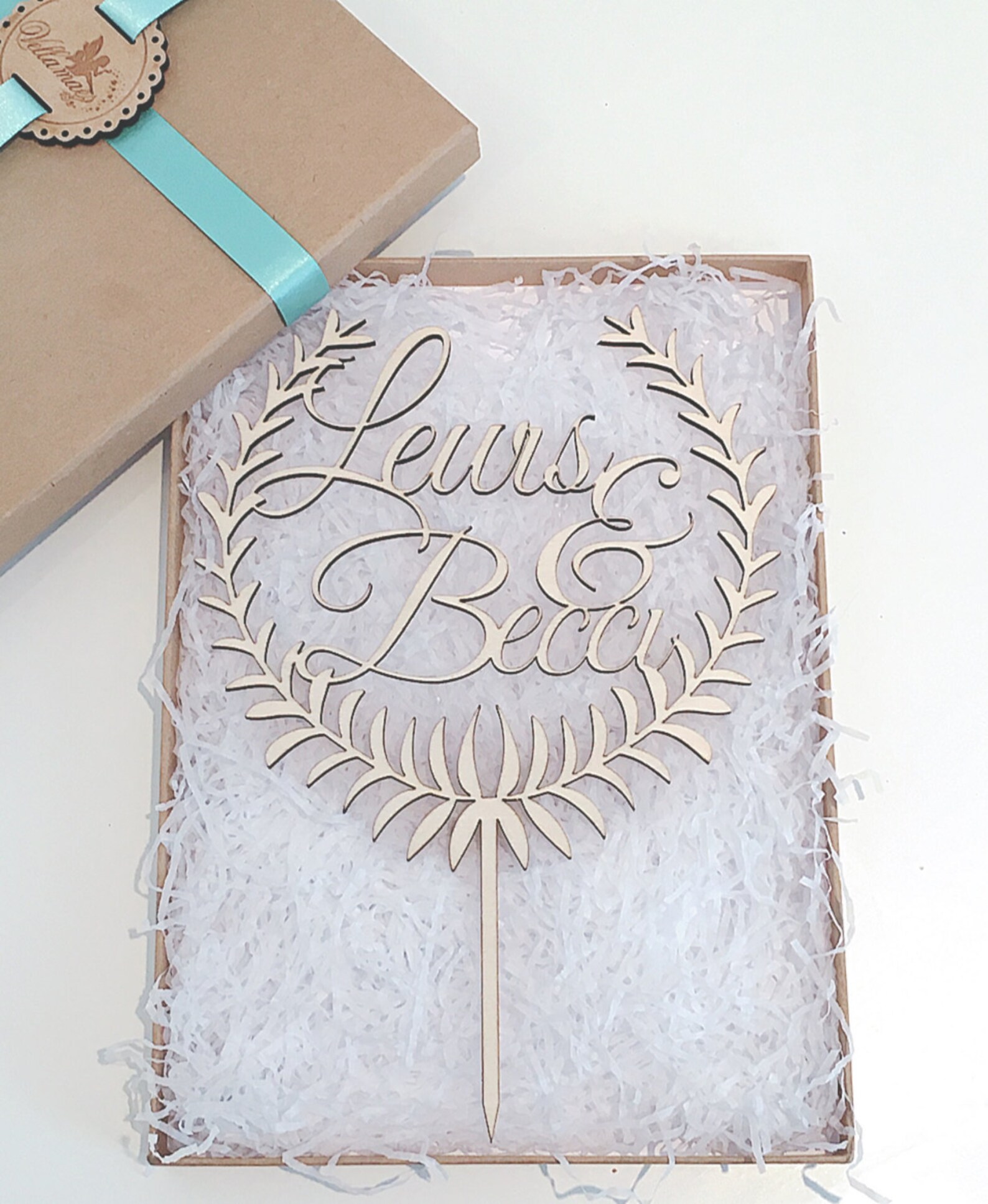 Personalised Wedding Cake Topper LARGE Wooden Cake Topper - Etsy