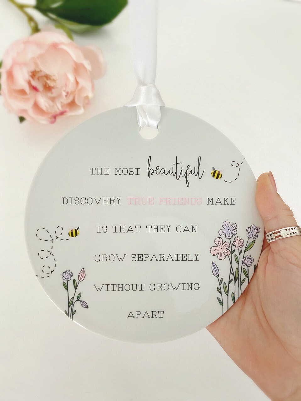 Friendship Gift Best Friends Gift, LARGE Ceramic Hanging Plaque ...