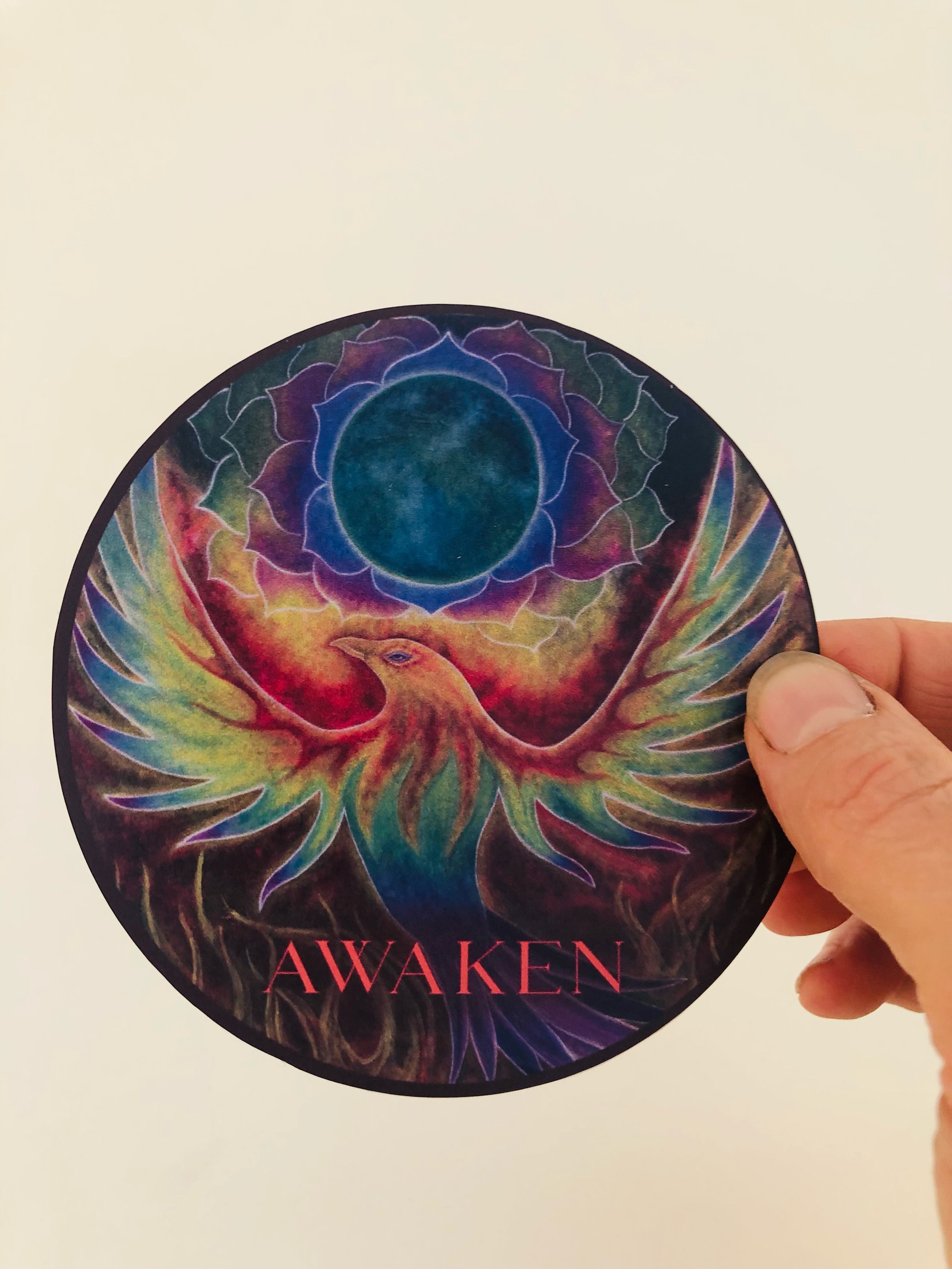 Phoenix Sticker Awaken Sticker Earth Sticker Phoenix and - Etsy