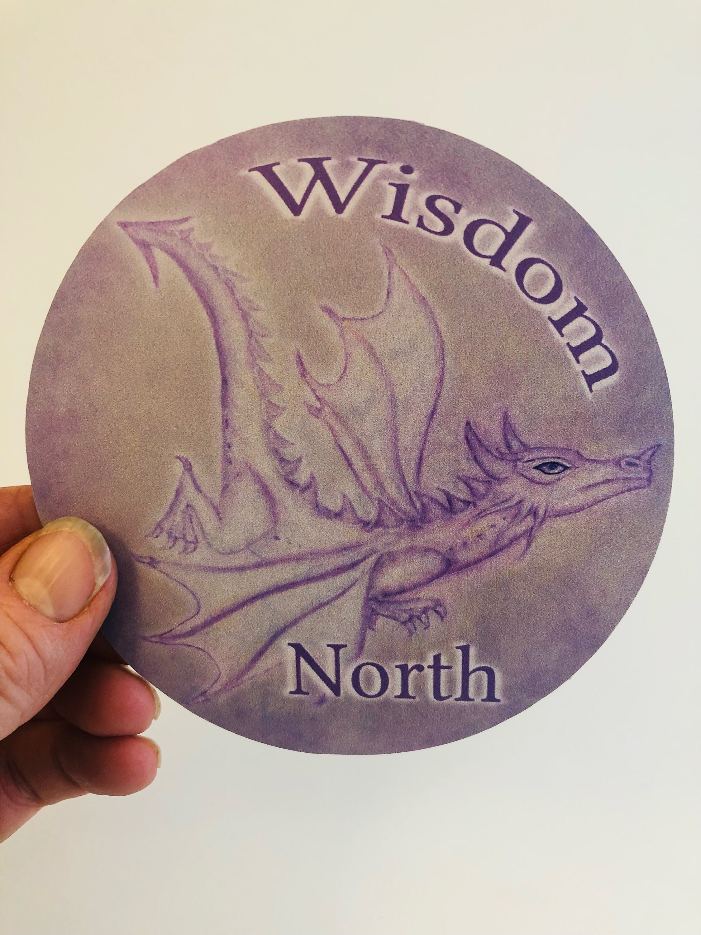 White Dragon Sticker Wisdom Dragon Decal Spirit of the - Etsy