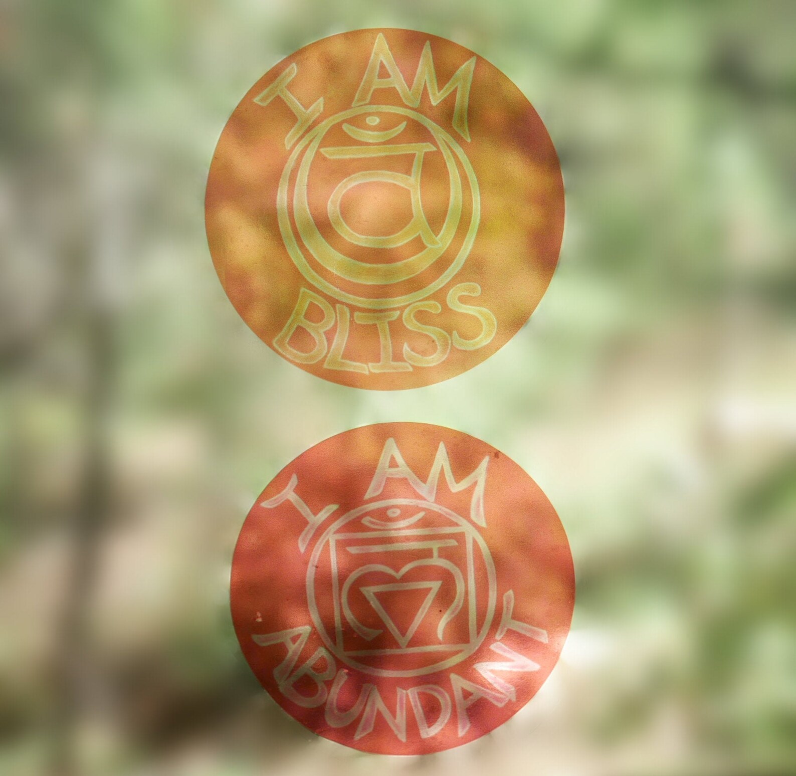 Chakra Set Window Clings Chakra Symbols Decor Chakra - Etsy Canada