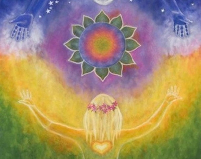 Mother Earth Father Sky Art Print, Wedding Gift, Love Mandala ...