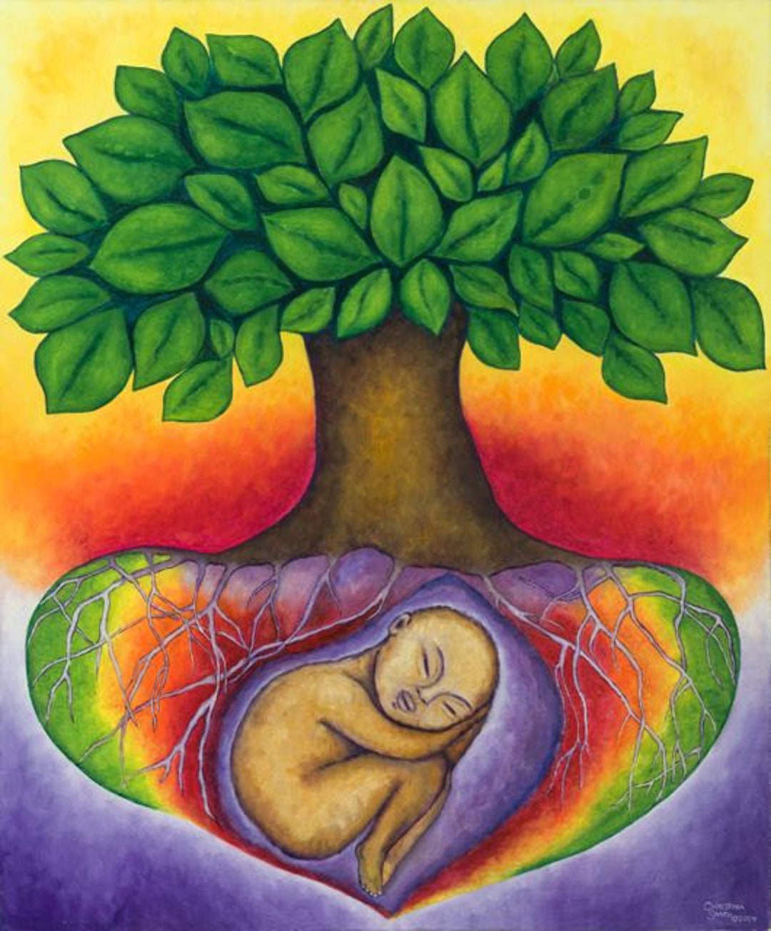 Original Oil Painting, Birth Art, Midwifery Art Gift, Spiritual Art ...