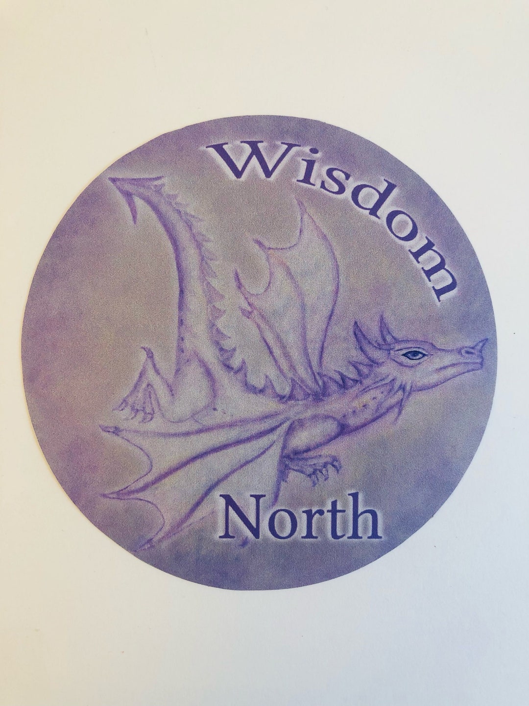 White Dragon Sticker Wisdom Dragon Decal Spirit of the - Etsy