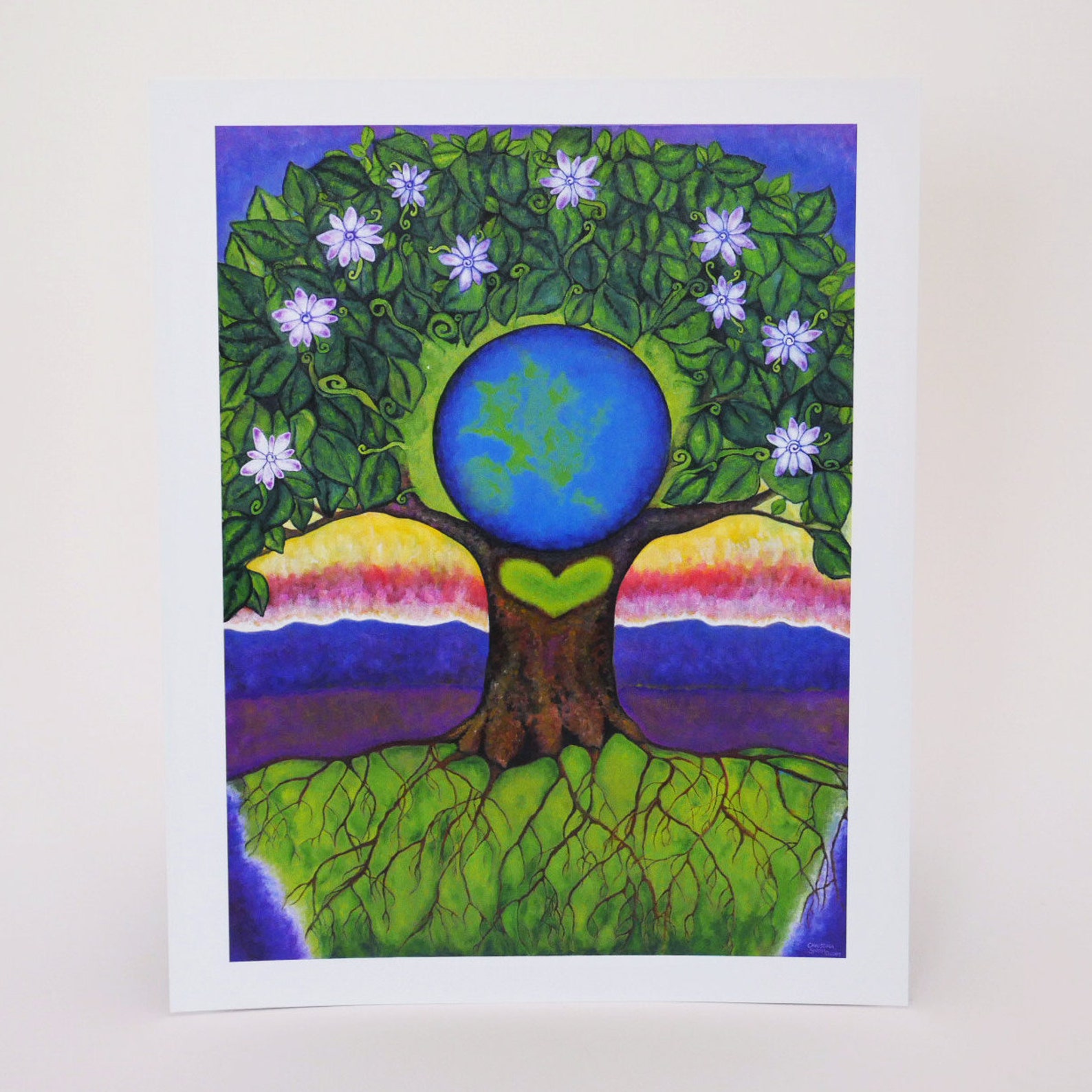 Tree of Life Art, Gaia Art Print, Earth Mother Gaia Art Print ...