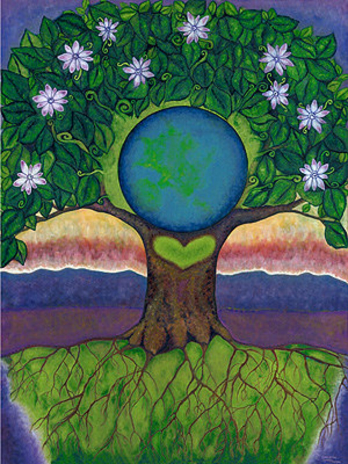 Tree of Life Art, Gaia Art Print, Earth Mother Gaia Art Print ...