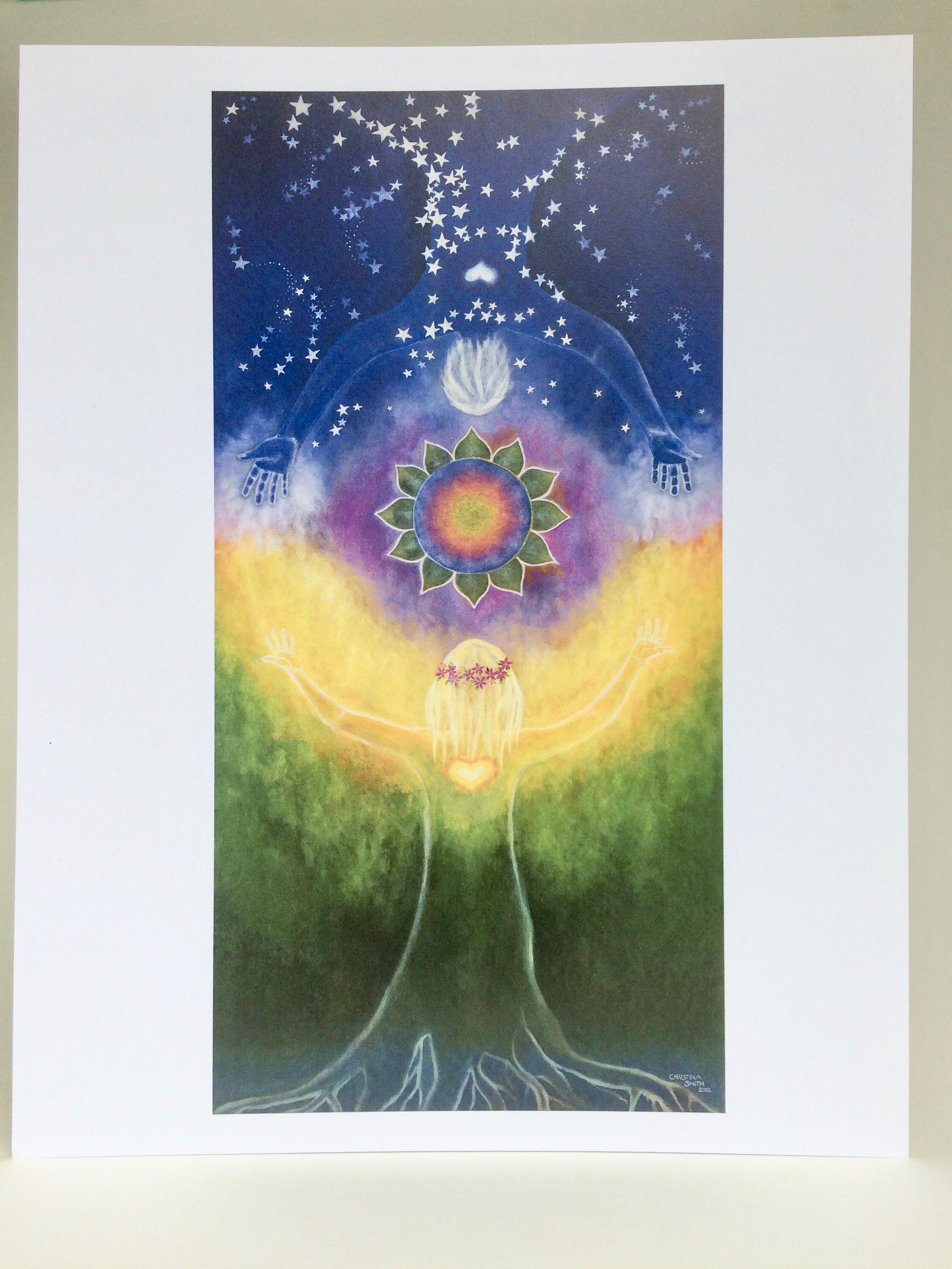 Mother Earth Father Sky Art Print, Wedding Gift, Love Mandala ...