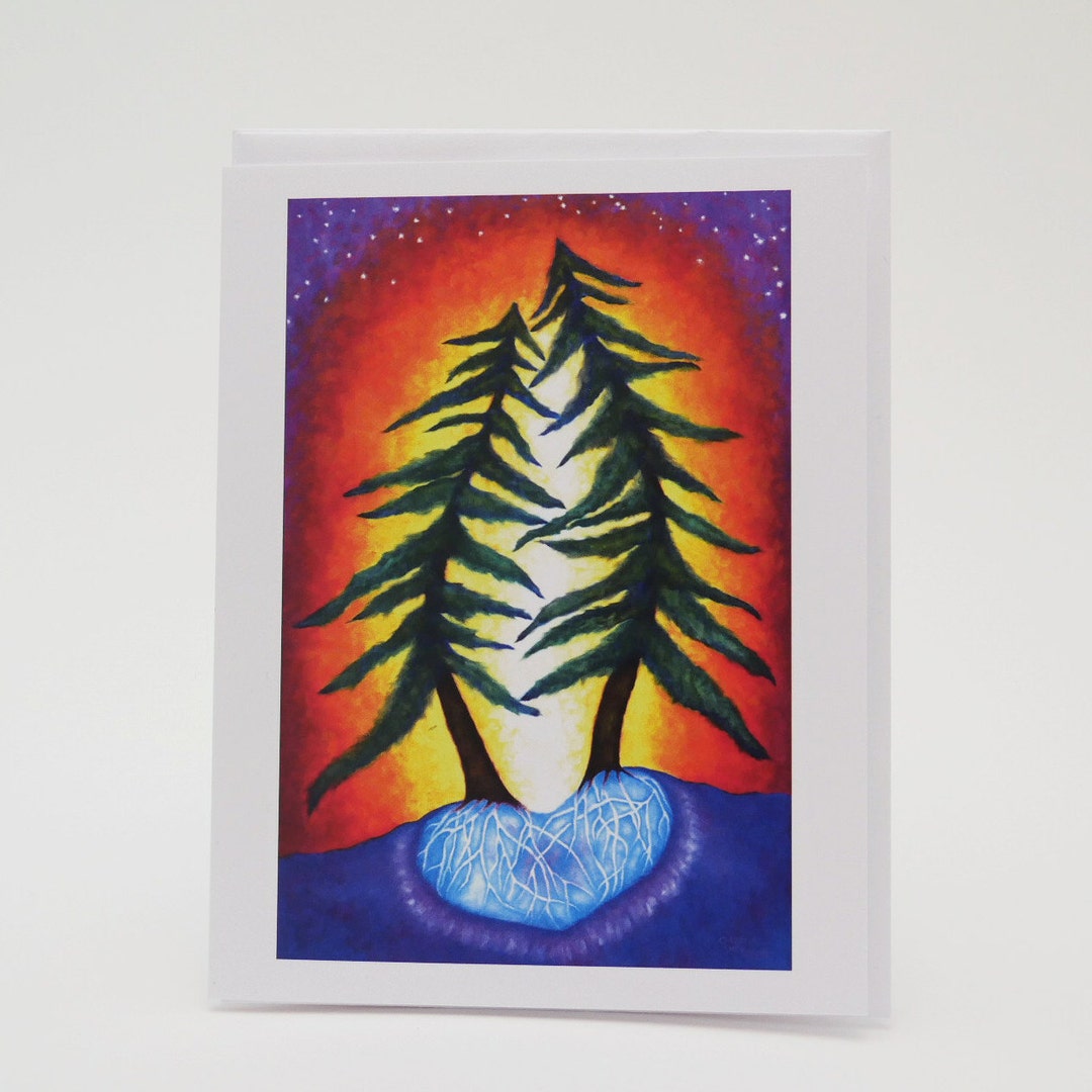 Tree of Life Card, Solstice Card, Engagement Card, Spiritual Valentine ...