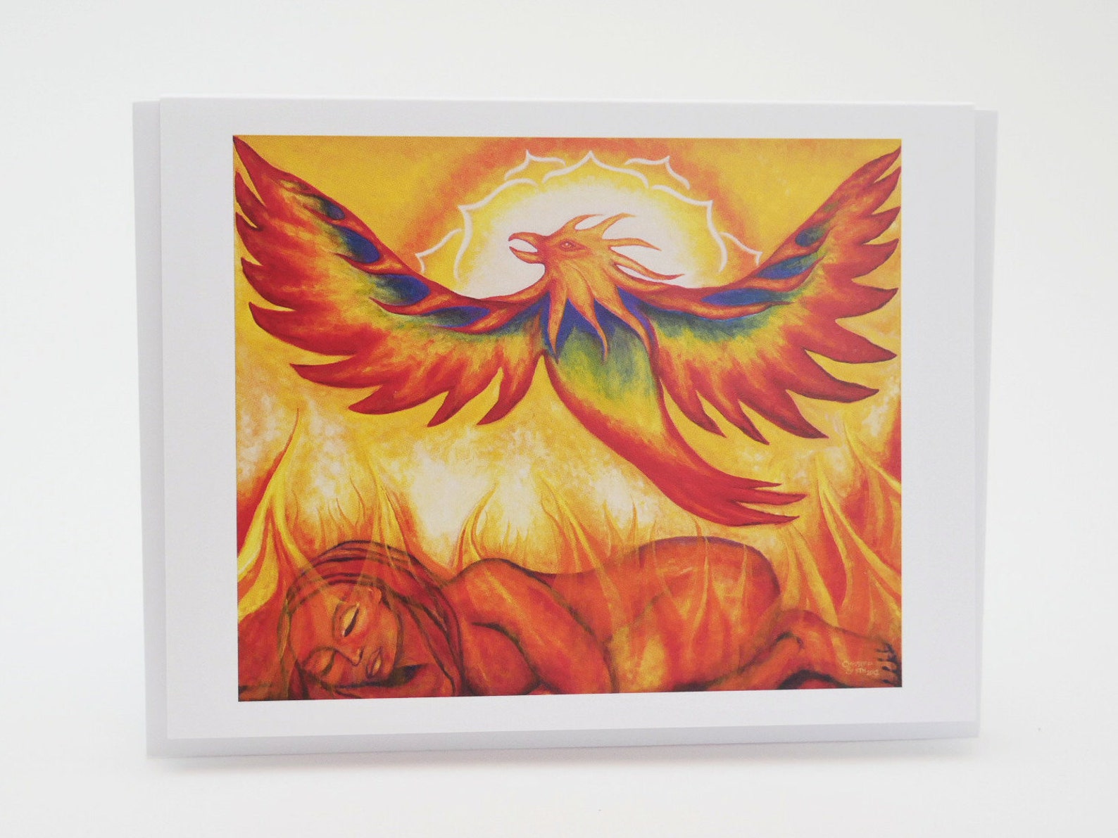 Phoenix Goddess Card, Transformation Goddess Art, Goddess Healing Art ...