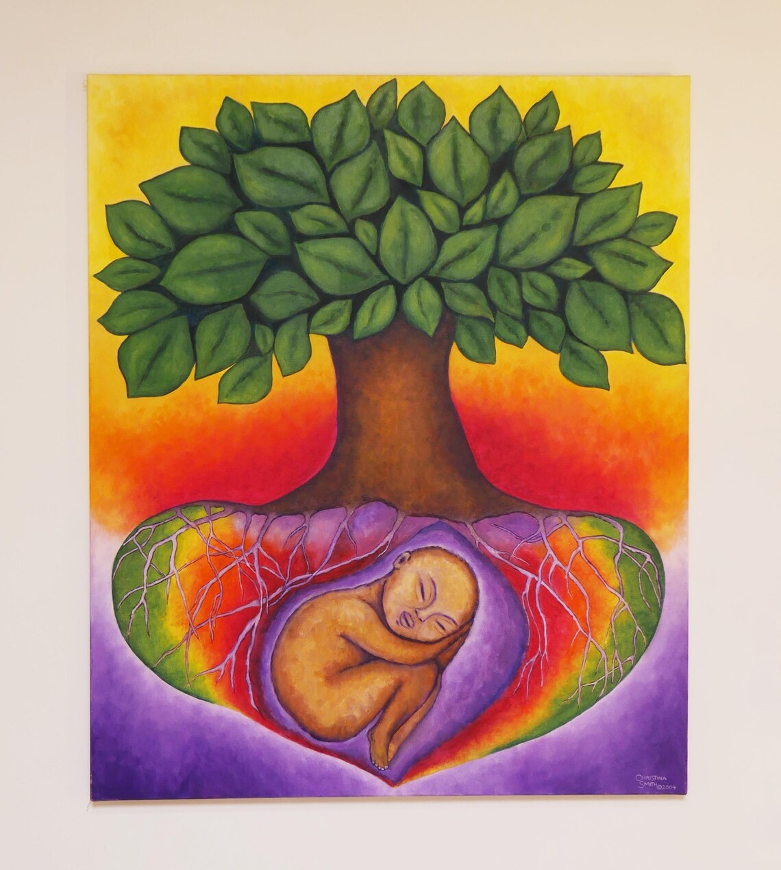 Original Oil Painting, Birth Art, Midwifery Art Gift, Spiritual Art ...