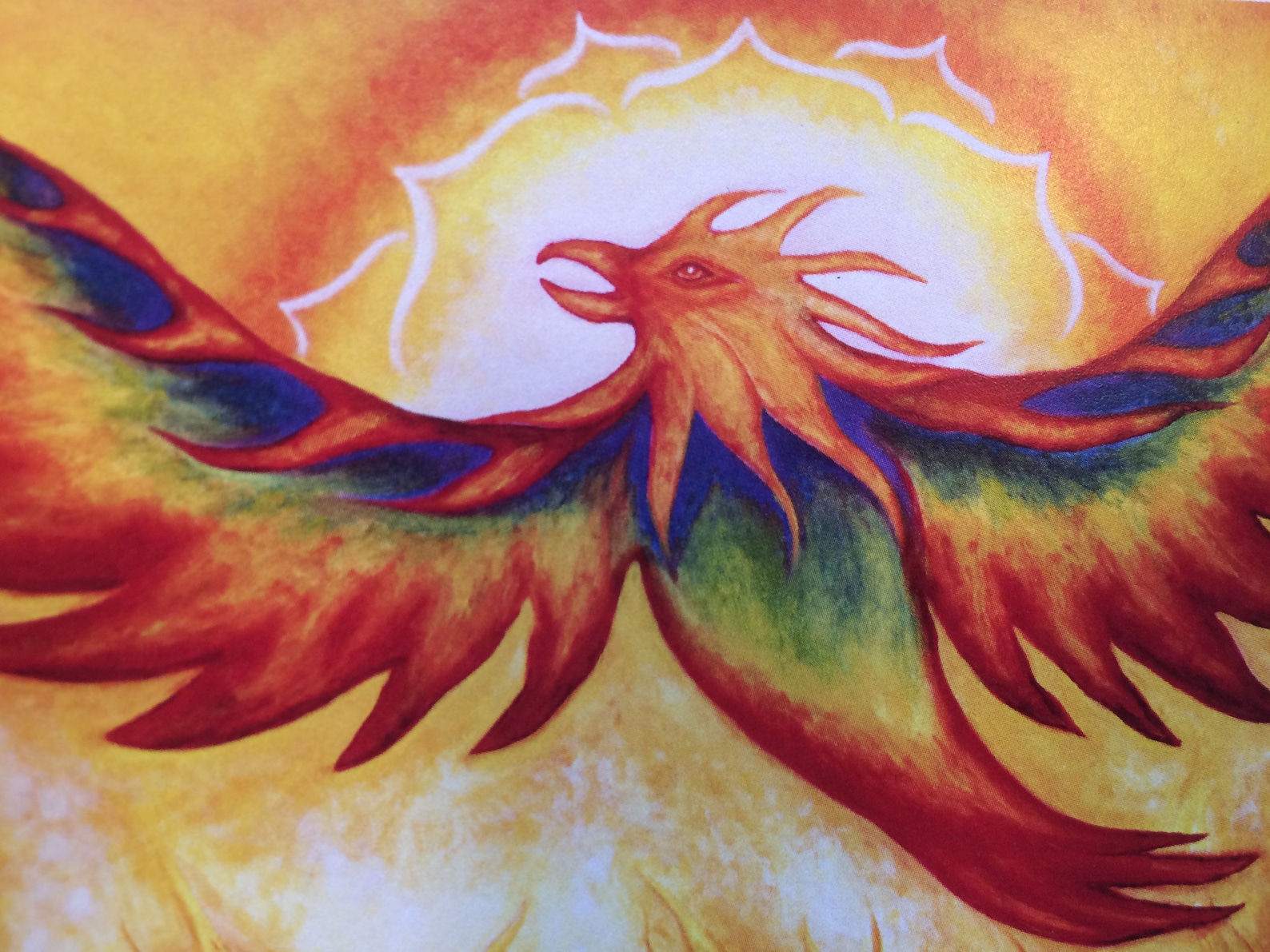 Phoenix Goddess Card, Transformation Goddess Art, Goddess Healing Art ...