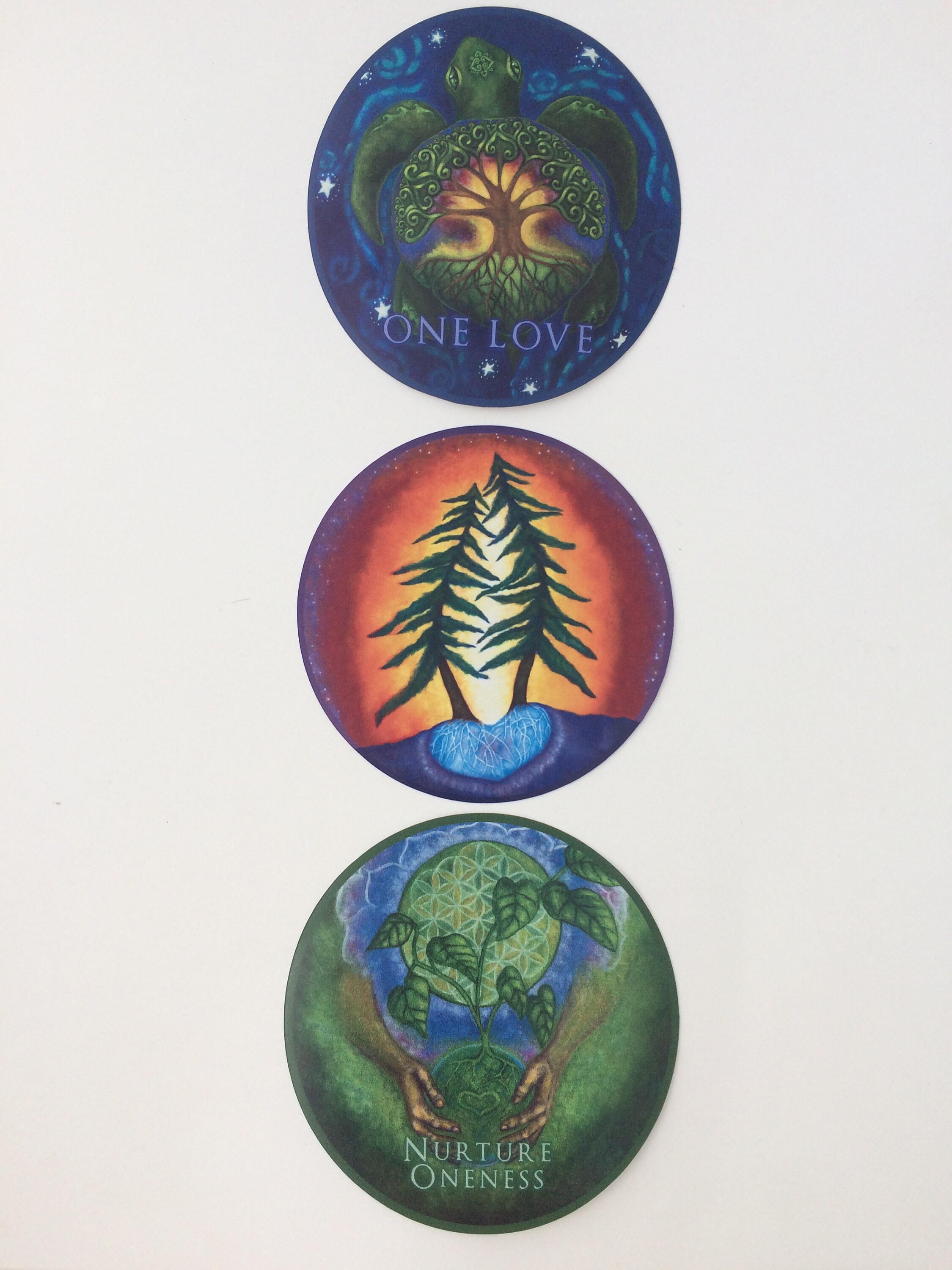 Spiritual Art Stickers Set of 3, Spiritual Art Gift, Tree of Life ...