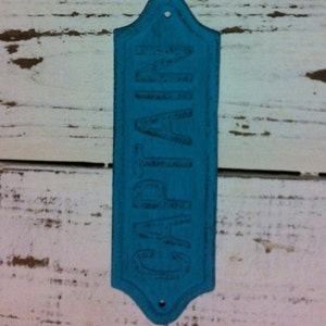 Caribbean Blue Cast Iron CAPTAIN Plaque – Nautical Decor - Etsy