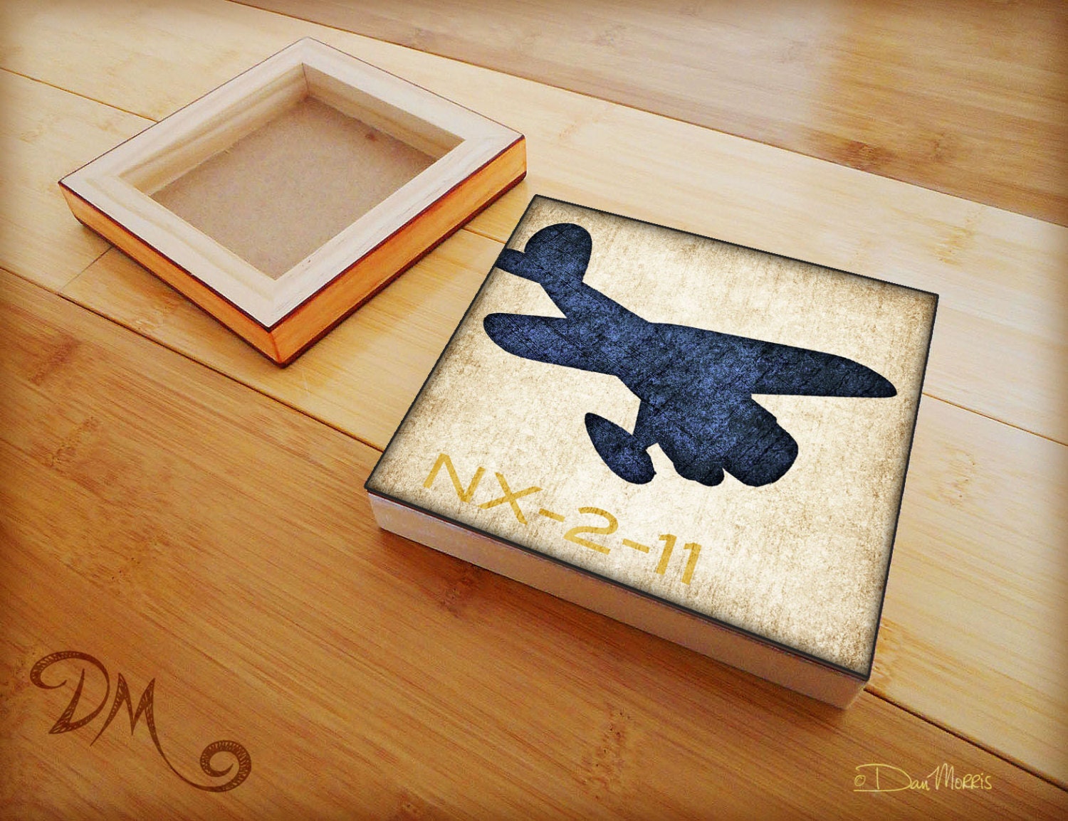 Airplane Mounted Square Art Print aviator: - Etsy