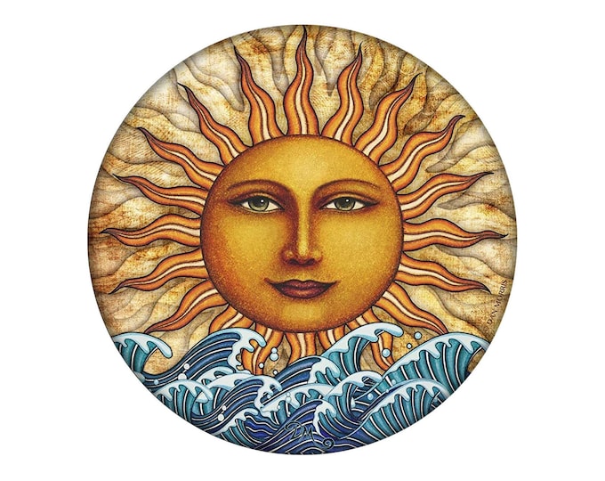 Sun Vinyl Sticker Celestial Decal by Dan Morris "ocean Sunrise",perfect ...