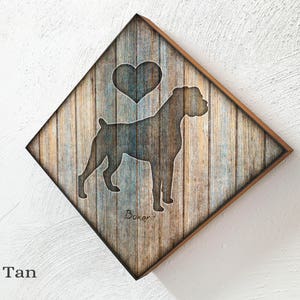 Rottweiler Dog Breed Diamond Shaped Print Mounted by Dan | Etsy