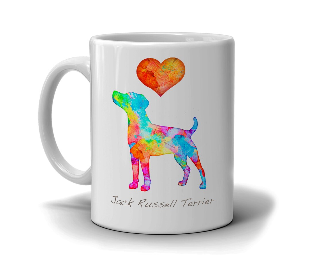 Jack Russell Terrier Watercolor Dog Breed Mug by Dan Morris - Etsy