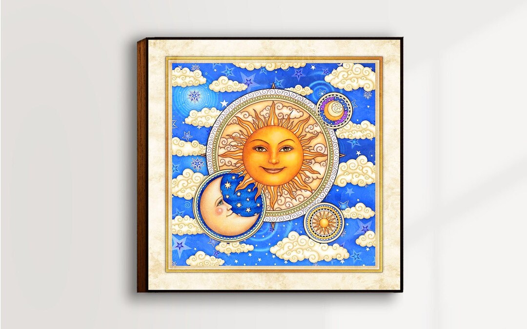 Sun and Moon Art Print by Artist Dan Morris sun Goddess, Option to ...