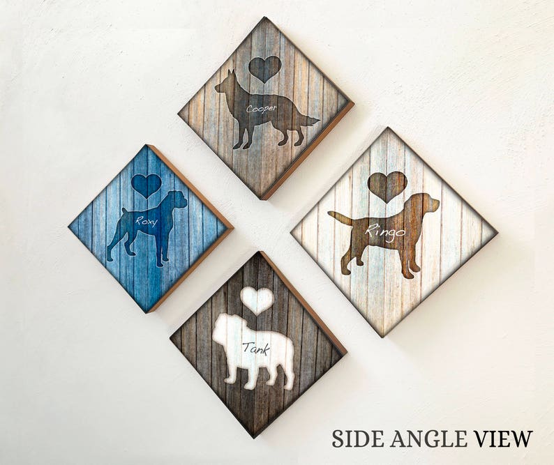 Old English Sheepdog Dog Breed Diamond Shaped Print Mounted by - Etsy