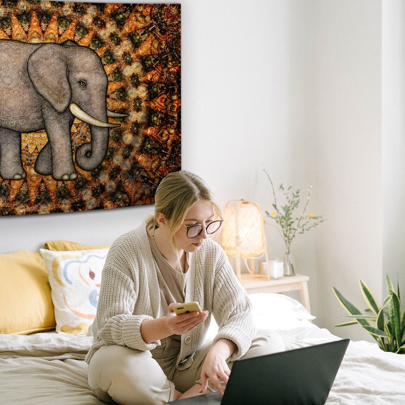 Elephant Tapestry - Etsy