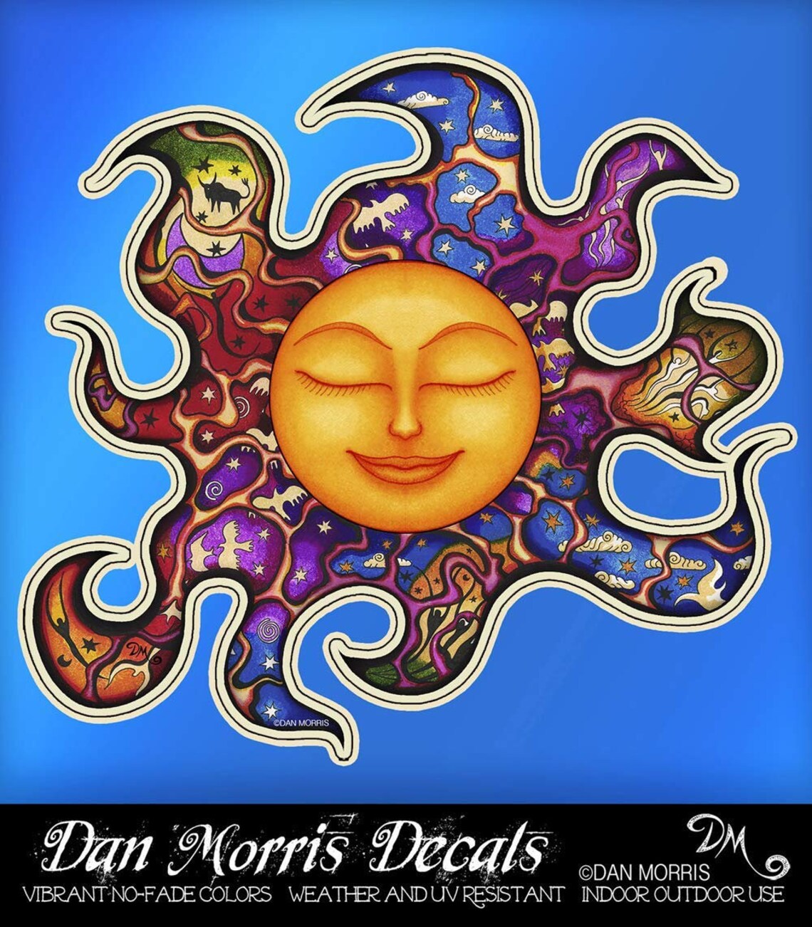 Sun Sticker Decal for Windows Car Laptop More Dan Morris - Etsy