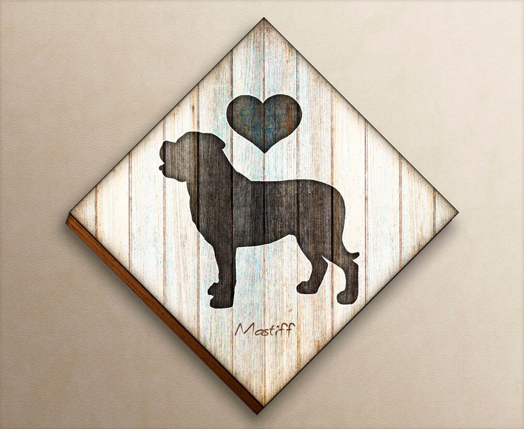 Mastiff Dog Breed Diamond Shaped Print Mounted by Dan Morris - Etsy