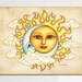 Sun Moon Dan Morris Art Print perfect Pair, Sun, Moon, Celestial Art ...