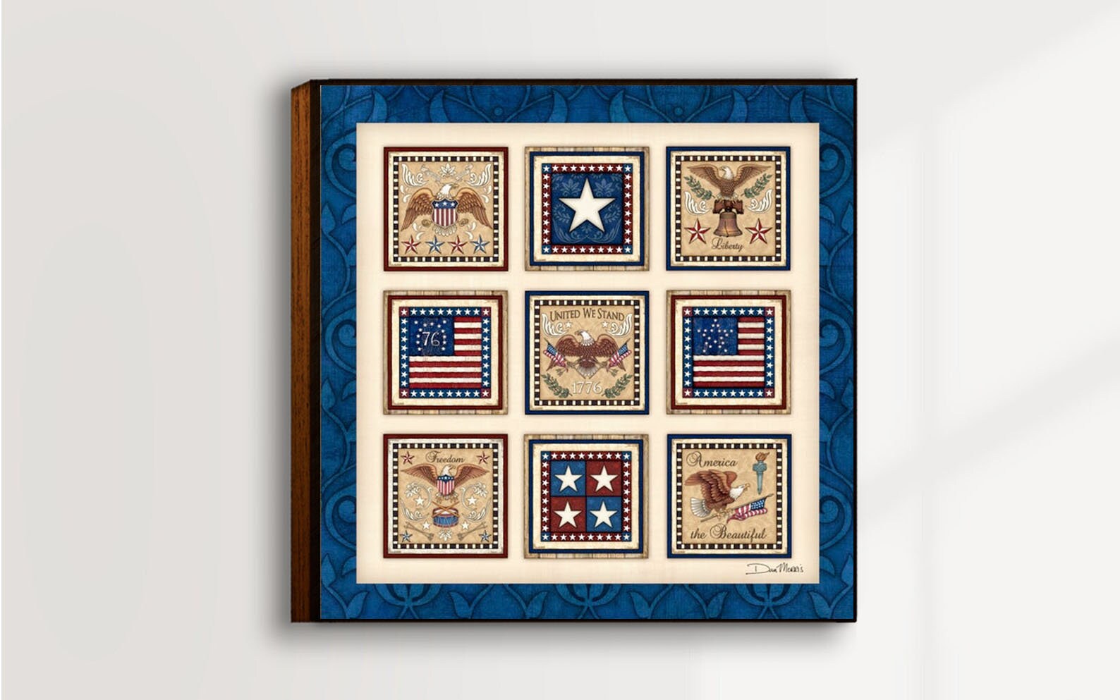 Americana Patriotic Art Print Dan Morris these Colors - Etsy