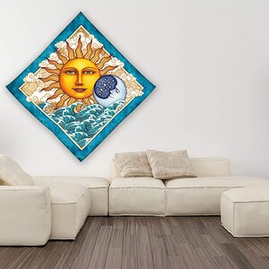 Ocean Sunrise Diamond Tapestry by Artist Dan Morris Soft - Etsy
