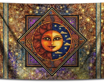 Zodiac Celestial Tapestry by Dan Morris Choose Size Dorm | Etsy