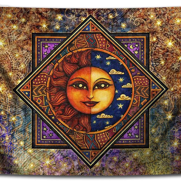 Sun and Moon Tapestry - Etsy