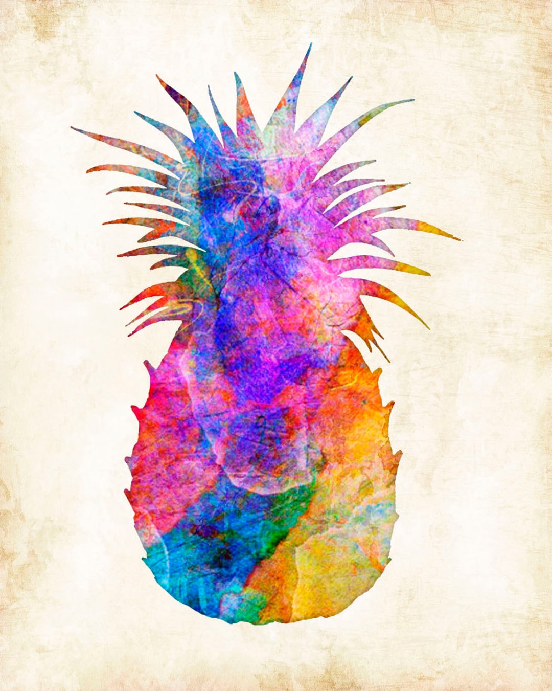 Pineapple Watercolor Art Print Signed by Artist Dan Morris, Welcome Art ...