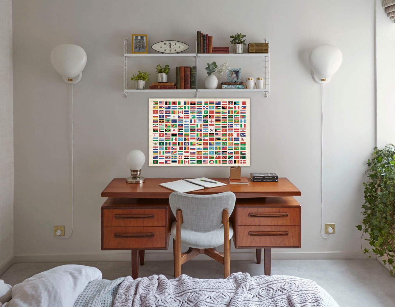 World Flags Tapestry, Decorative Wall Hanging by Dan Morris - Etsy