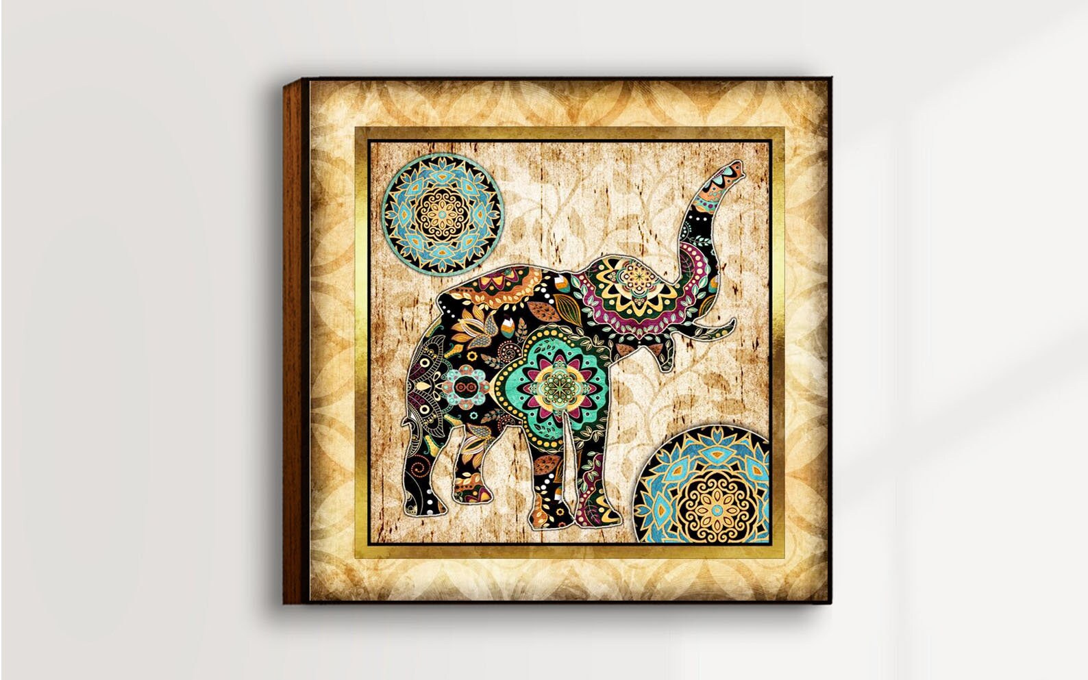 Elephant 8 Square Art Print by Artist Dan Morris Choose - Etsy