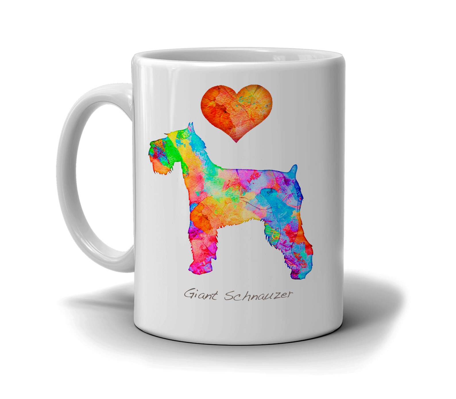 Giant Schnauzer Watercolor Dog Breed Mug by Dan Morris Custom - Etsy