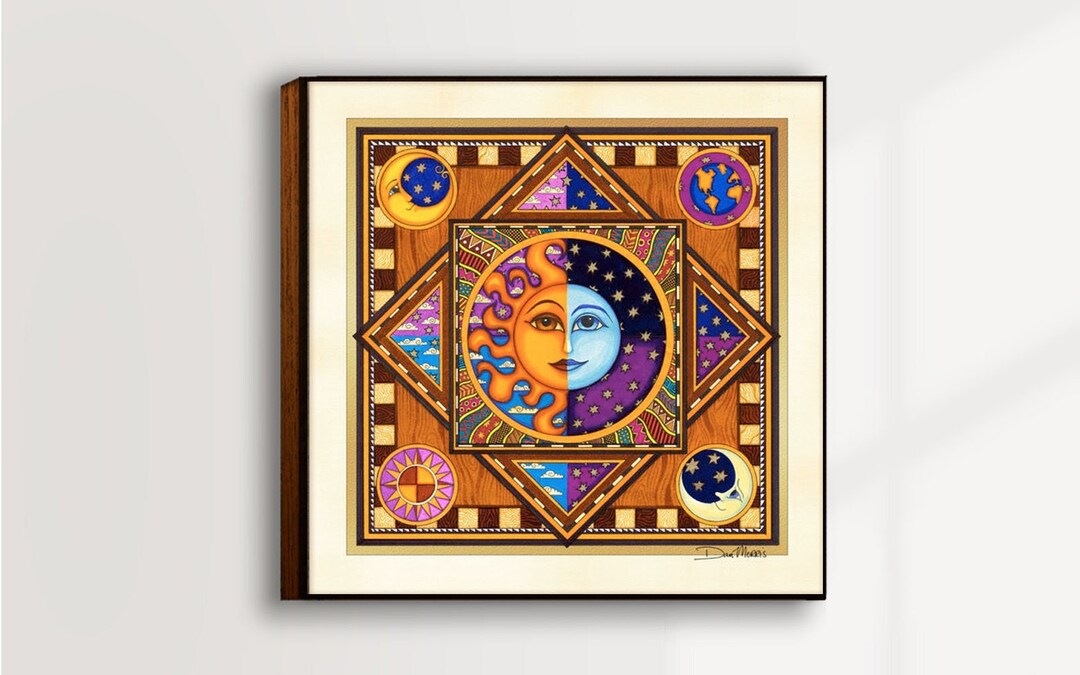 Sun Moon Art Print by Artist Dan Morris Titled harmony, Choose Print ...