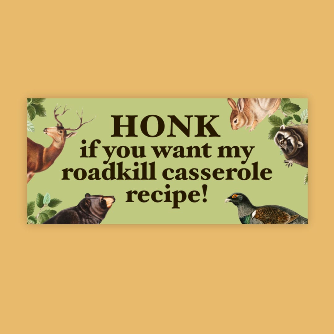 Roadkill Casserole Sticker - Etsy