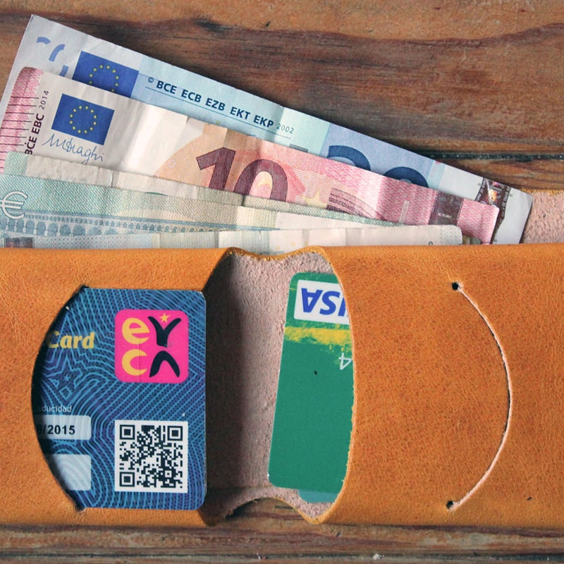 Minimal Leather Wallet - Etsy