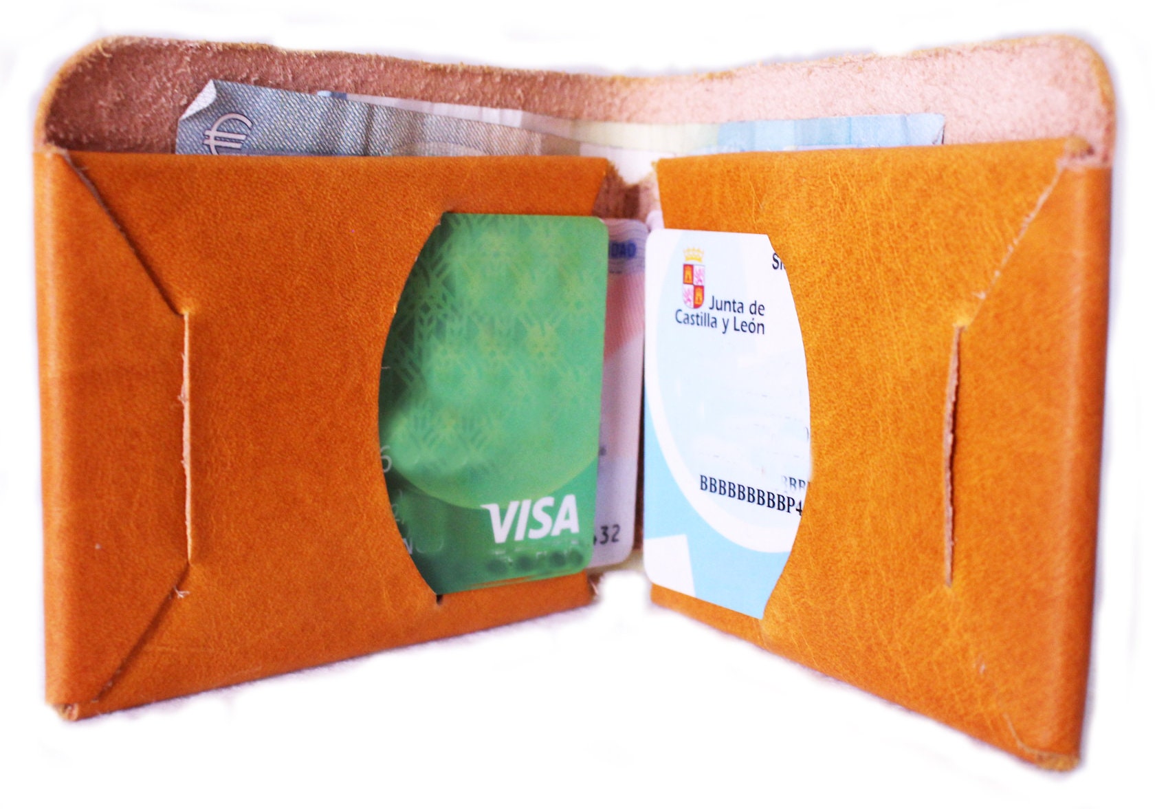 Leather Wallet, Minimal Wallet. Complete for Credit Cards and Cash ...